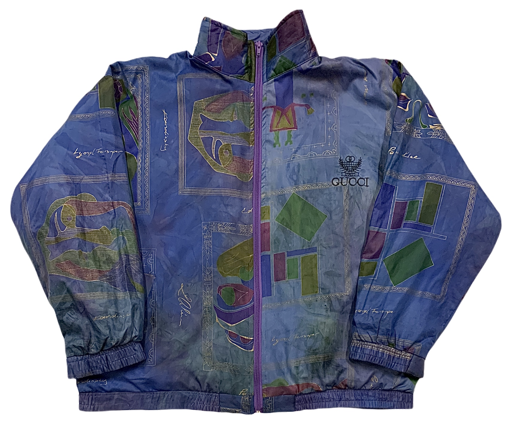90s Gucci bootleg light jacket - Lowkey Archives