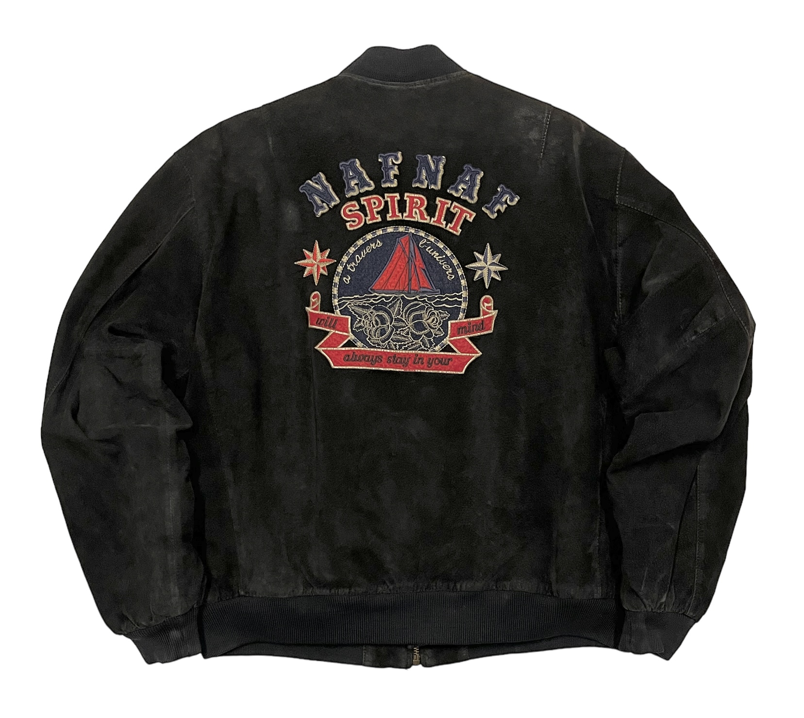 Naf Naf suede jacket - Lowkey Archives